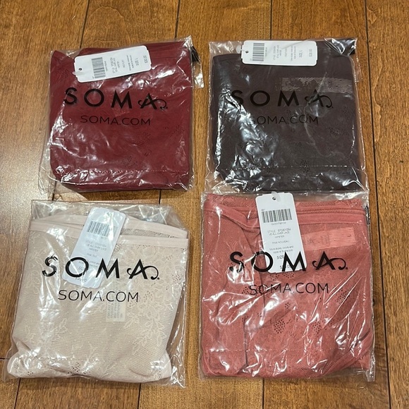 Soma | Intimates & Sleepwear | Nwt Set Of 4 Soma Vanishing Edge All ...